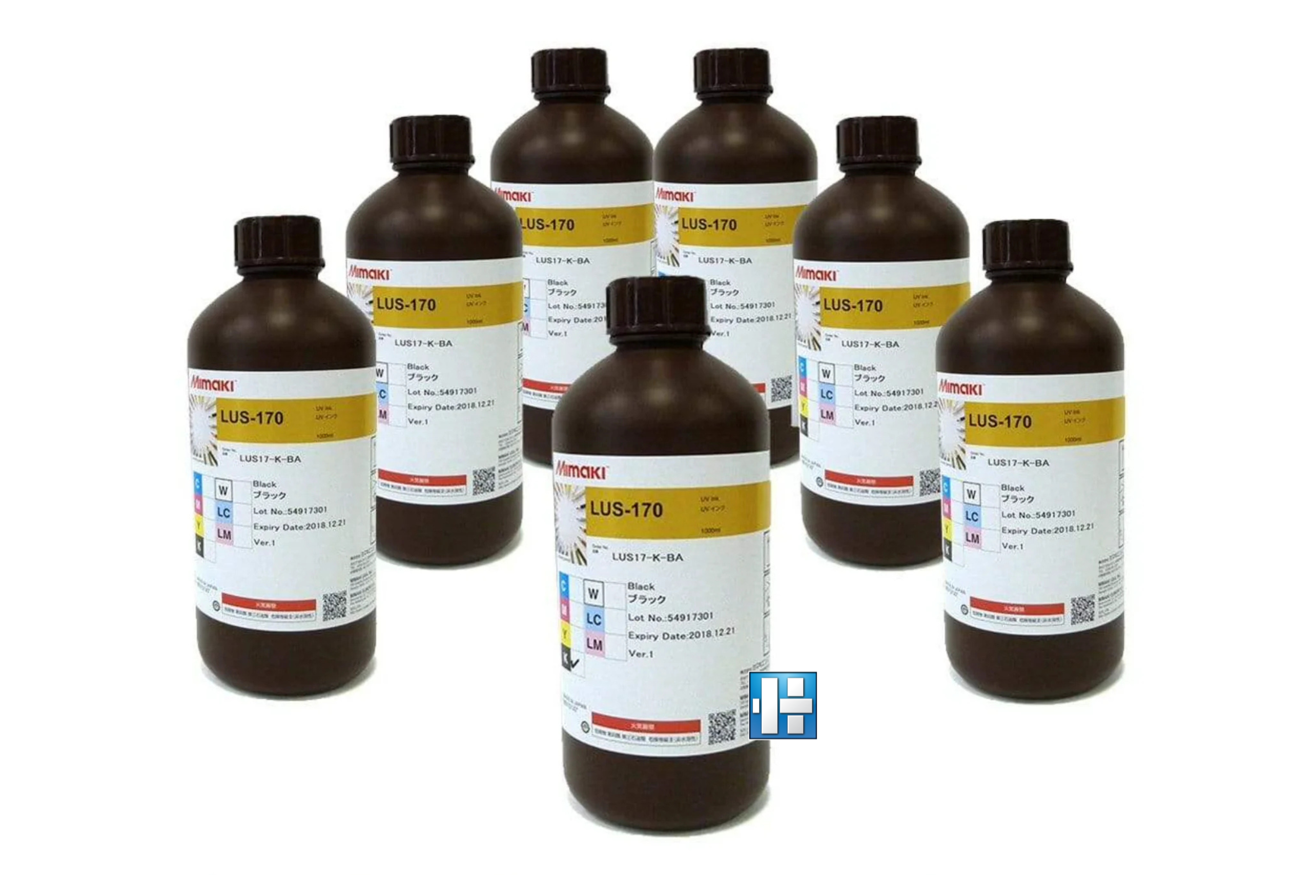 UCJV330-LUS170 CMYK+W+CL LUS 170 (1L) Inkset – Hirsch Solutions